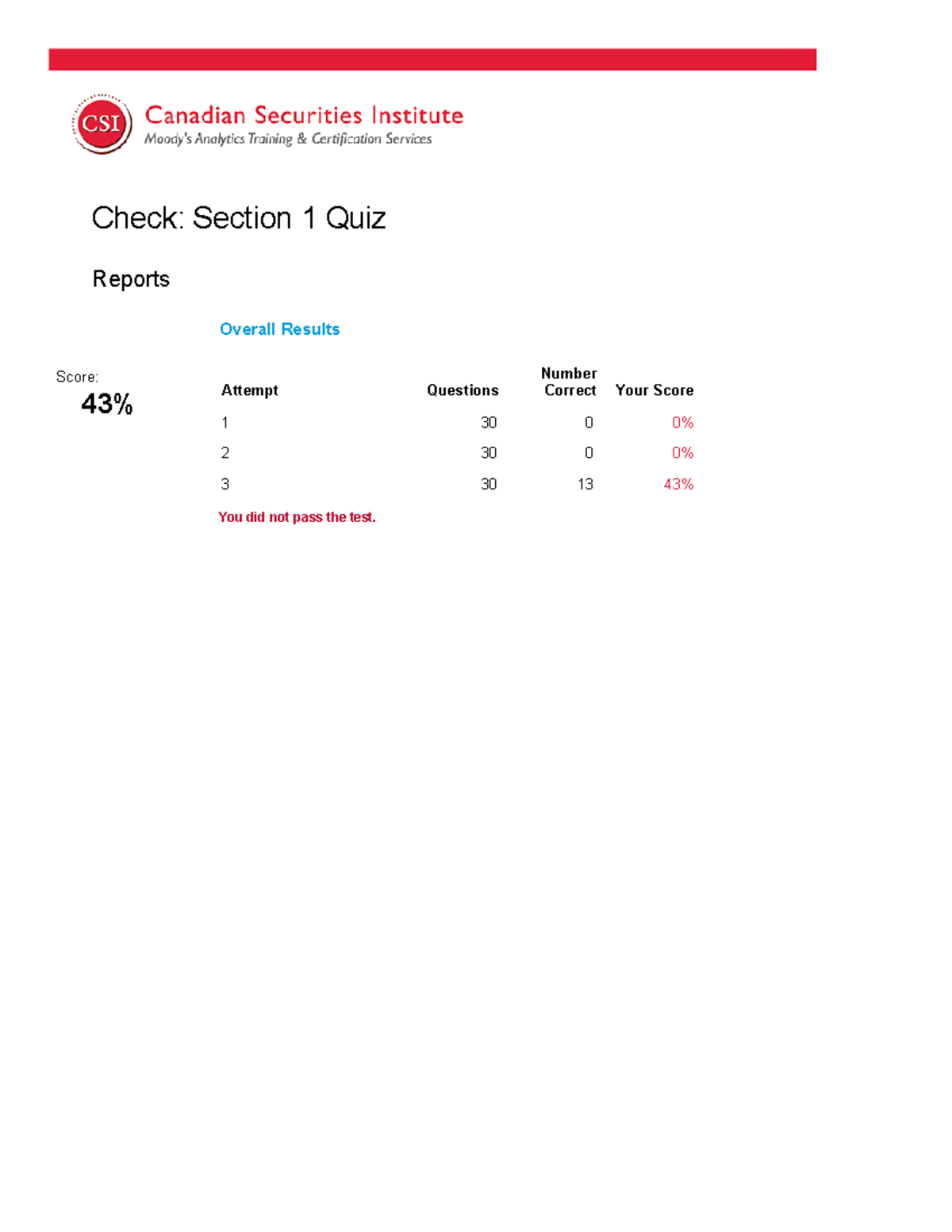 Section 1 Quiz - QUiz for First 3 chapters - Check: Section 1 Quiz ...