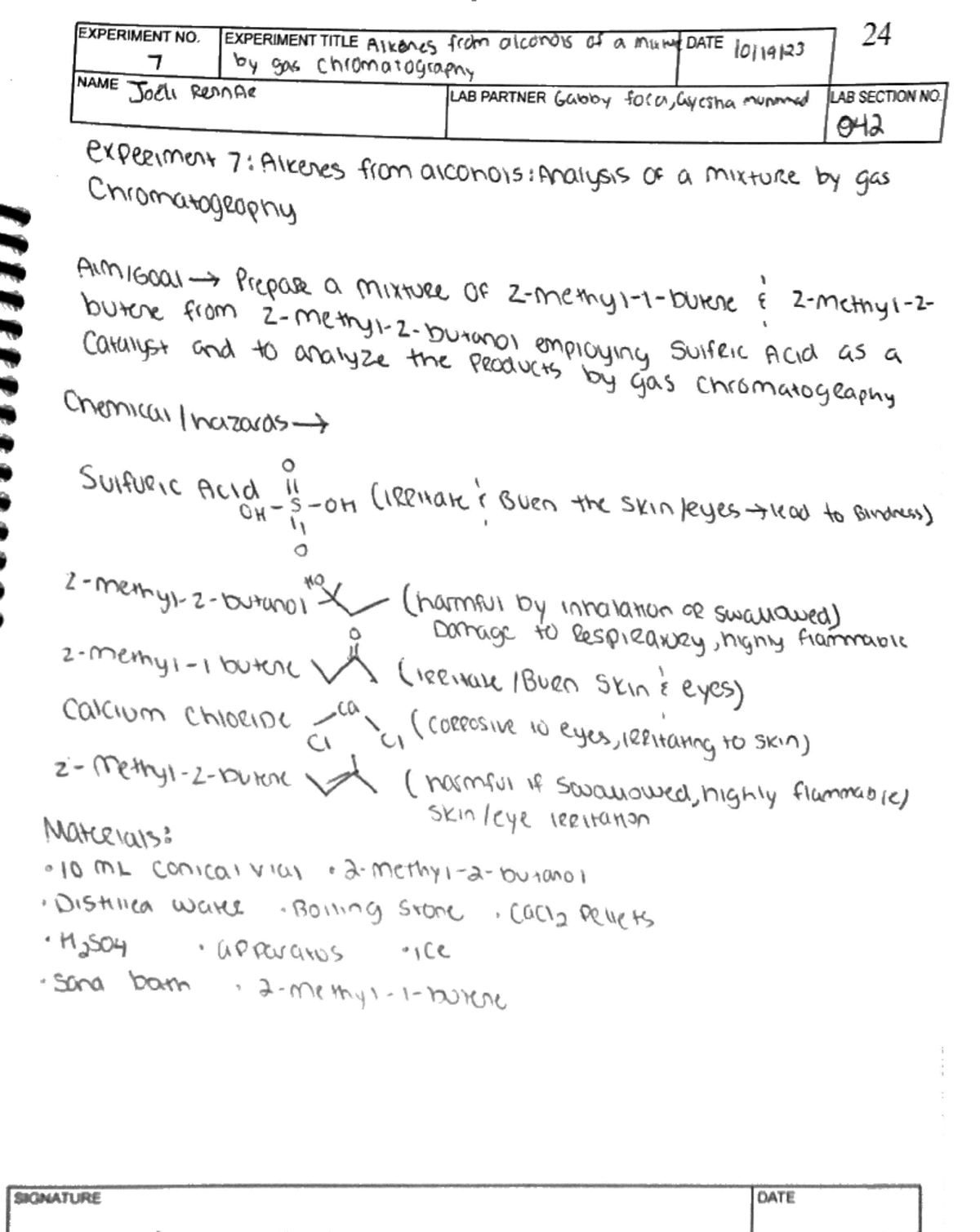 Exp7prelab - its u - CHM 1025L - Studocu