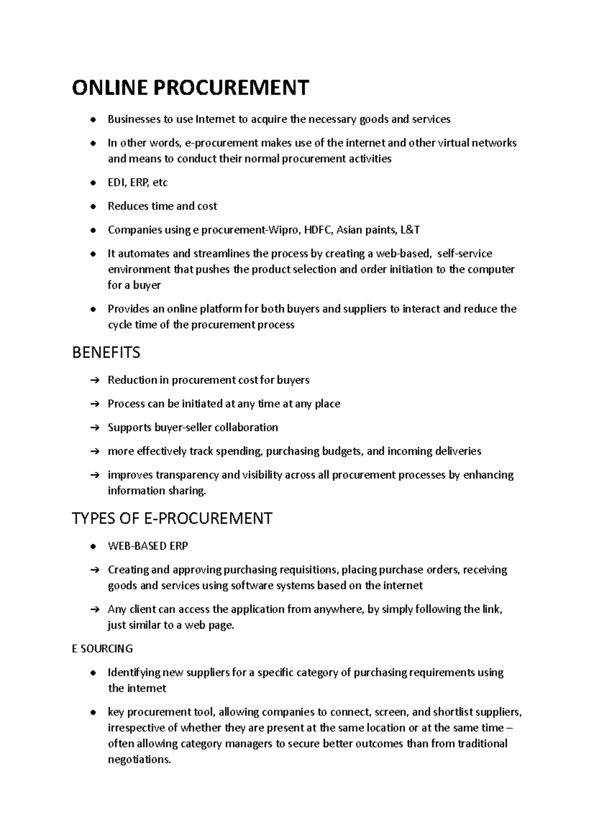 Online Procurement - ONLINE PROCUREMENT Businesses to use Internet to ...