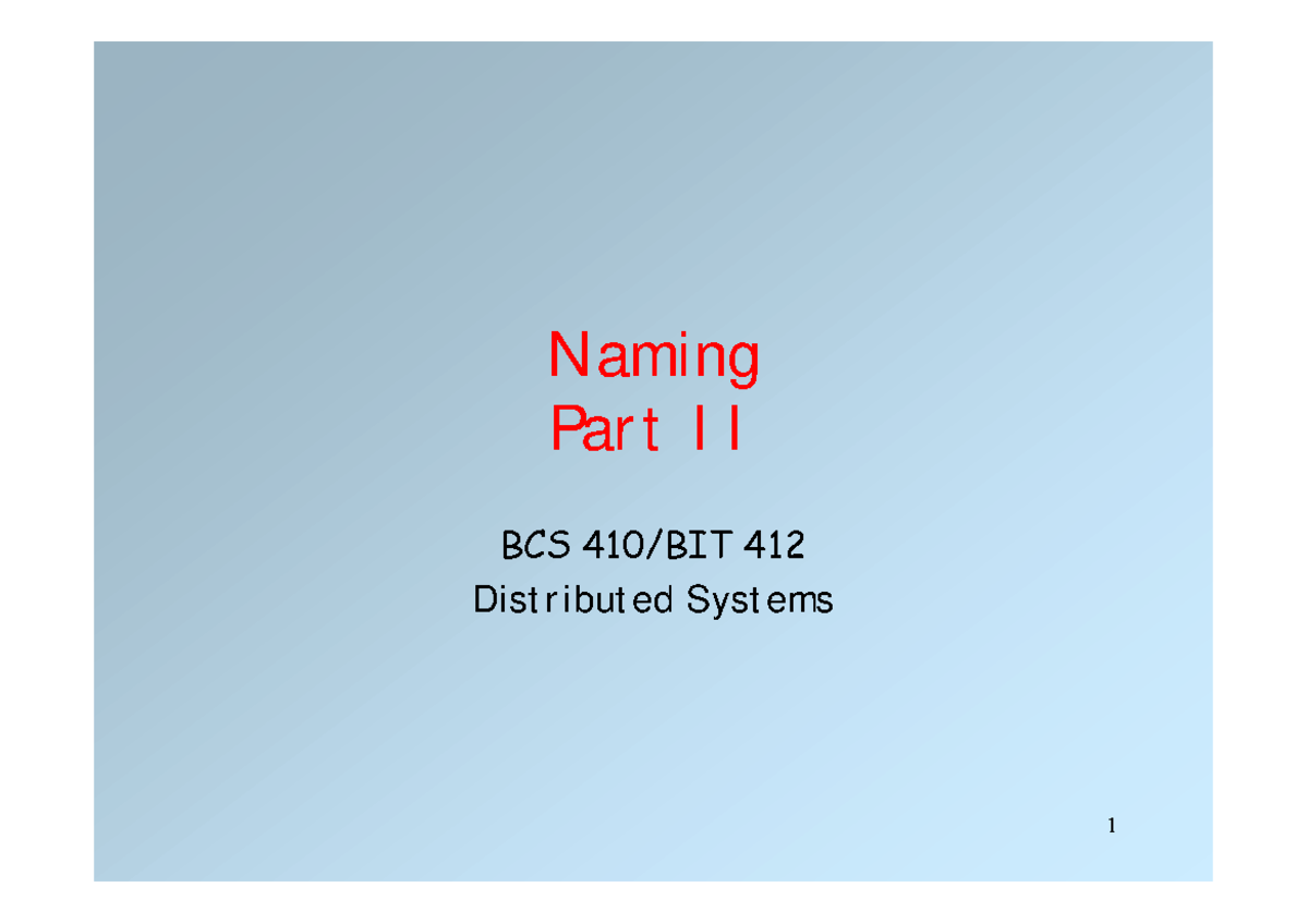 Chapter 4b Lecture Notes For Students Taking Bsc It Semester 4 1