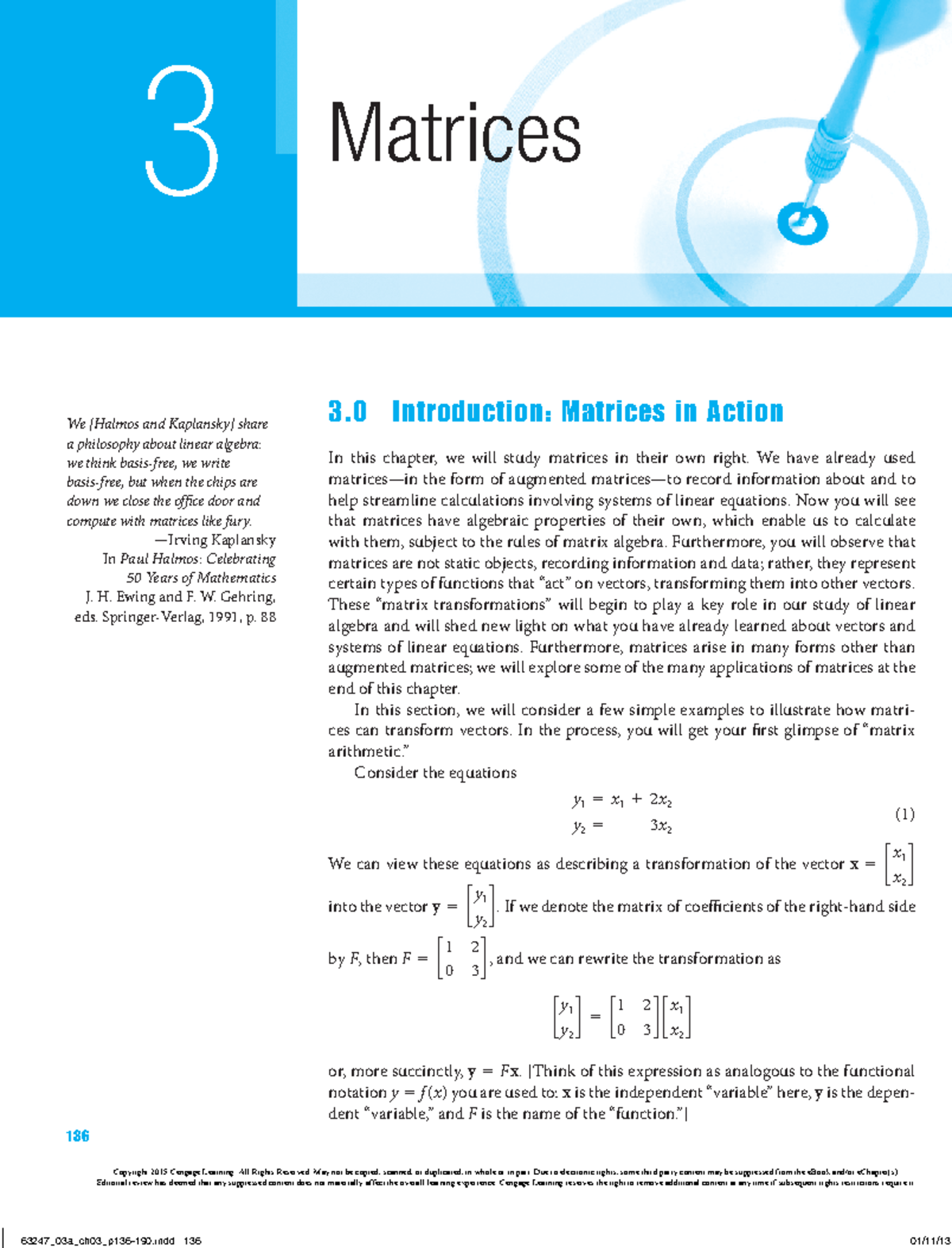 Maths Matrix Notes - detailed description of topic with important ...