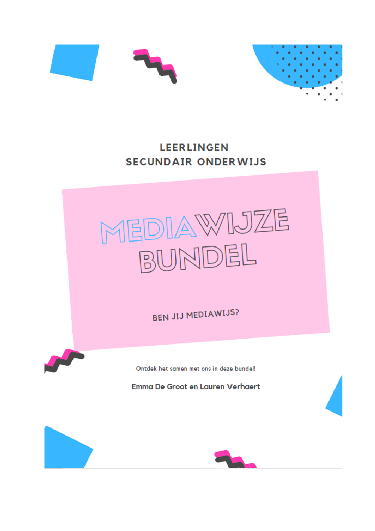 Informatieve bundel reclame - Leerkrachten - Emma De Groot en Lauren ...
