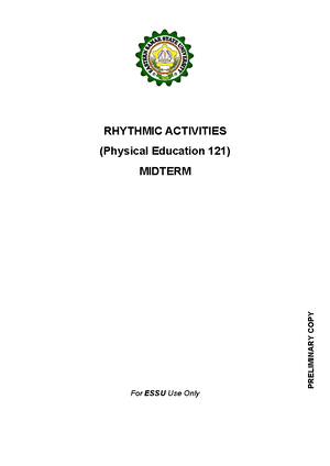 PE 211 Handout - hand out in P.E 211 - Republic of The Philippines Region VIII Eastern Samar ...