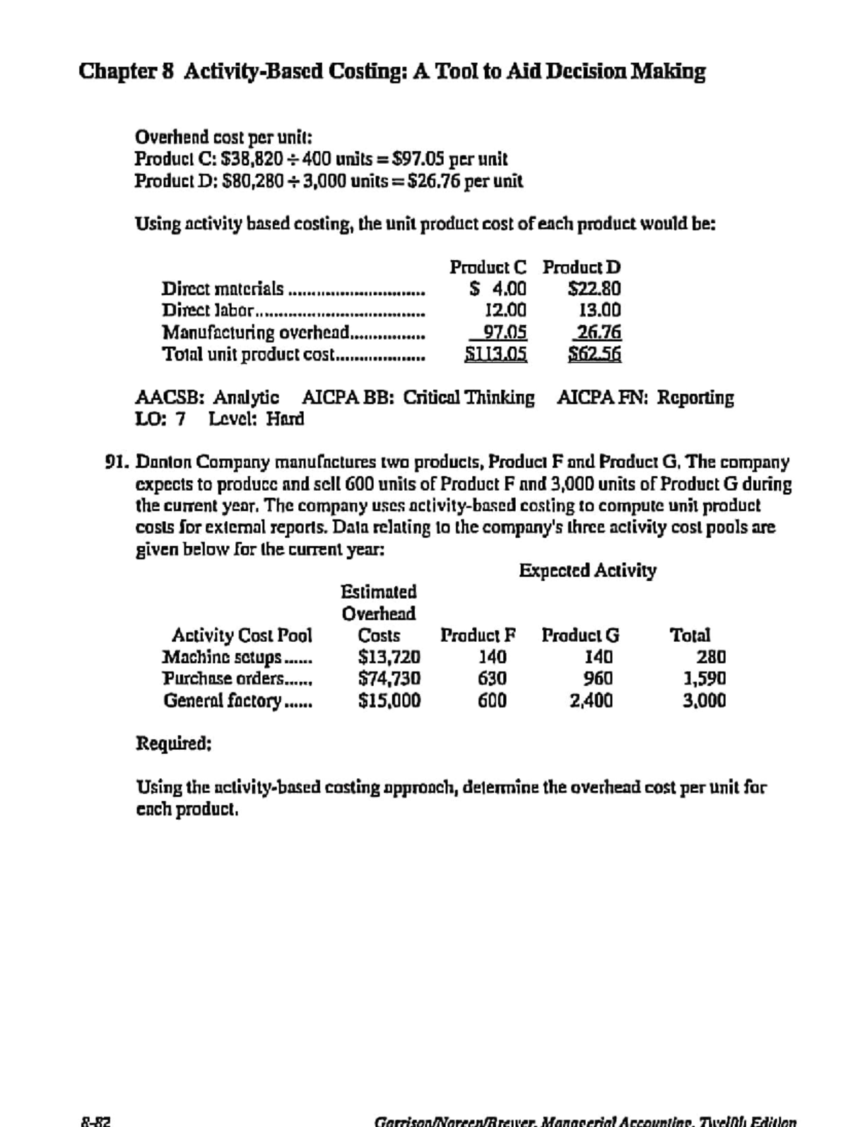ACC731 8 - Shhdd - Chapter 8 Costing: A Tool to Aid Decision Making ...