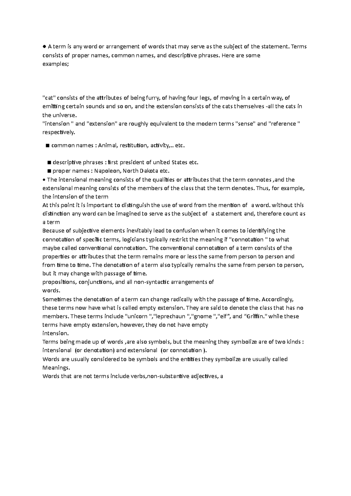 Logic d - A term is any word or arrangement of words that may serve as ...