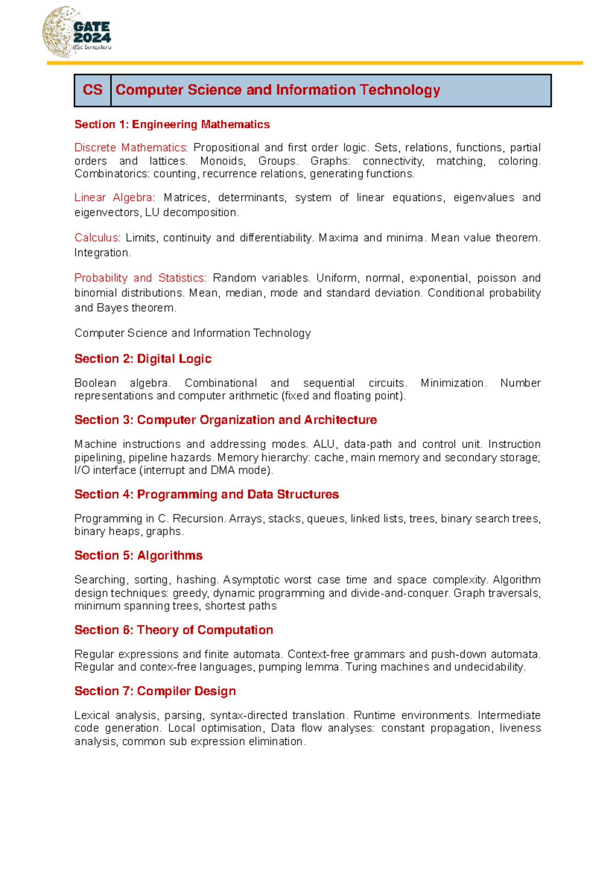 Cs - notes - CS Computer Science and Information Technology Section 1 ...