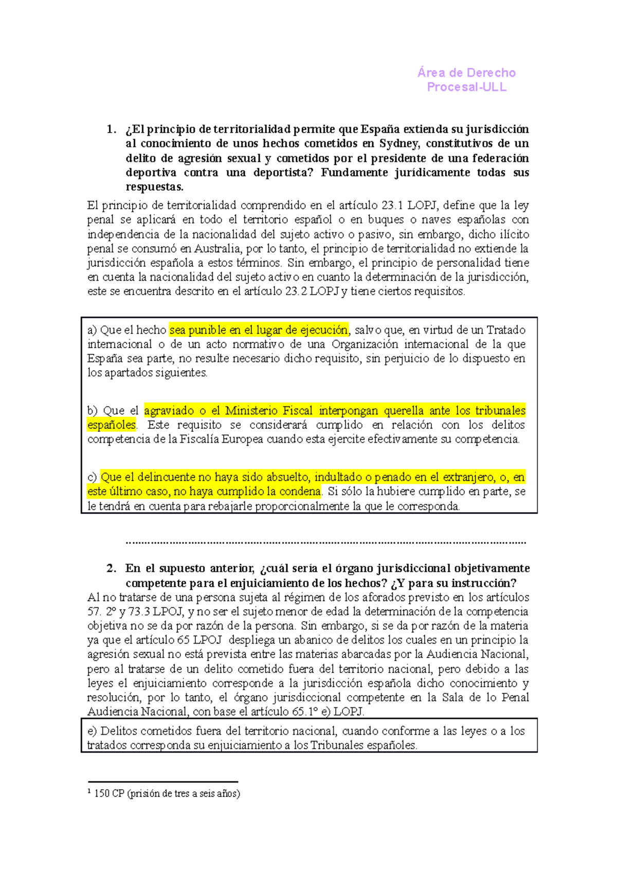 Casos múltiples extensión y límites y competencia objetiva - Procesal ...