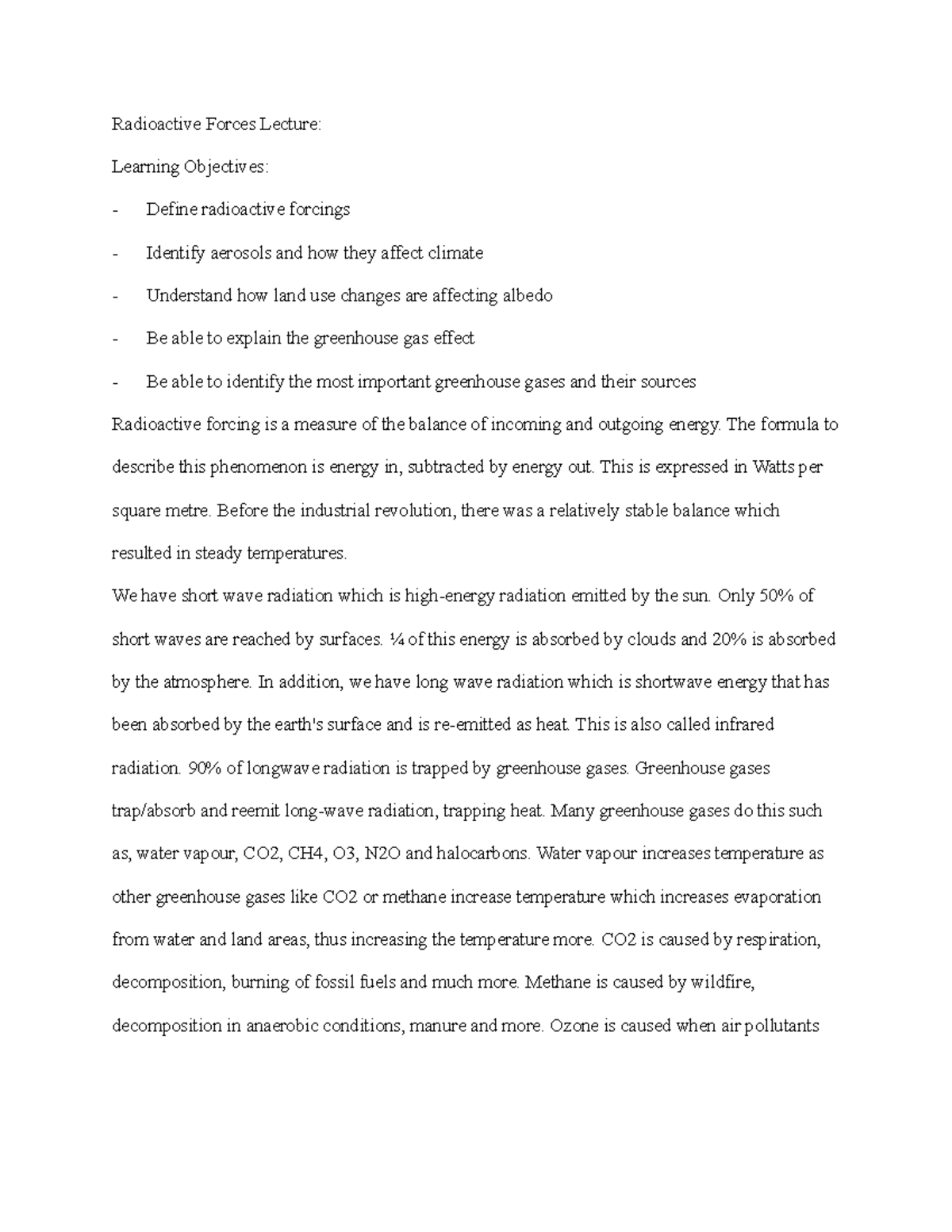 ENVS 3010 lecture summary sept 20 - Radioactive Forces Lecture ... ENVS 3010 lecture summary sept 20 - Radioactive Forces Lecture ...