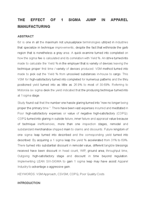 Productivity Improvement WITH Kaizen TOOL IN Garment Industry ...