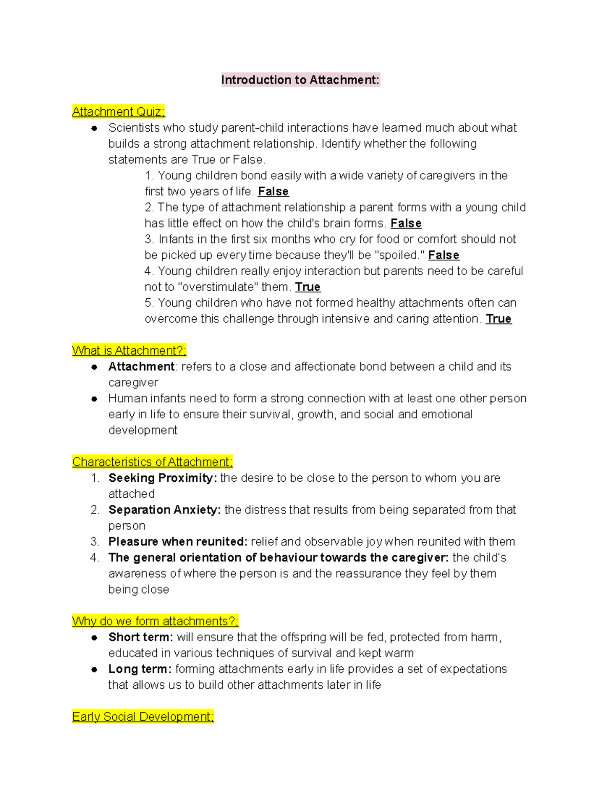 Introduction to Attachment - Introduction to Attachment: Attachment ...