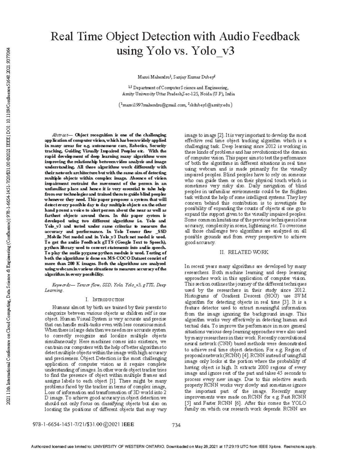 Object detection with audio fb 2021 - Real Time Object Detection with ...