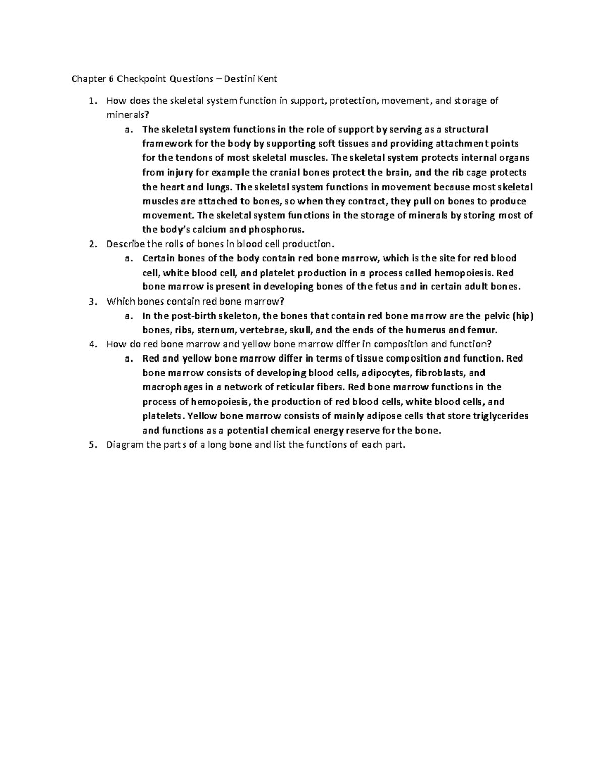 Chapter 6 Checkpoint Questions - Chapter 6 Checkpoint Questions ...