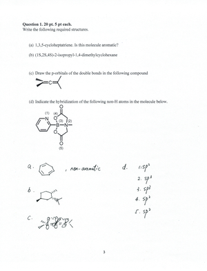 Practice Quiz Questions - CHEM 051 - What does the represent in the ...