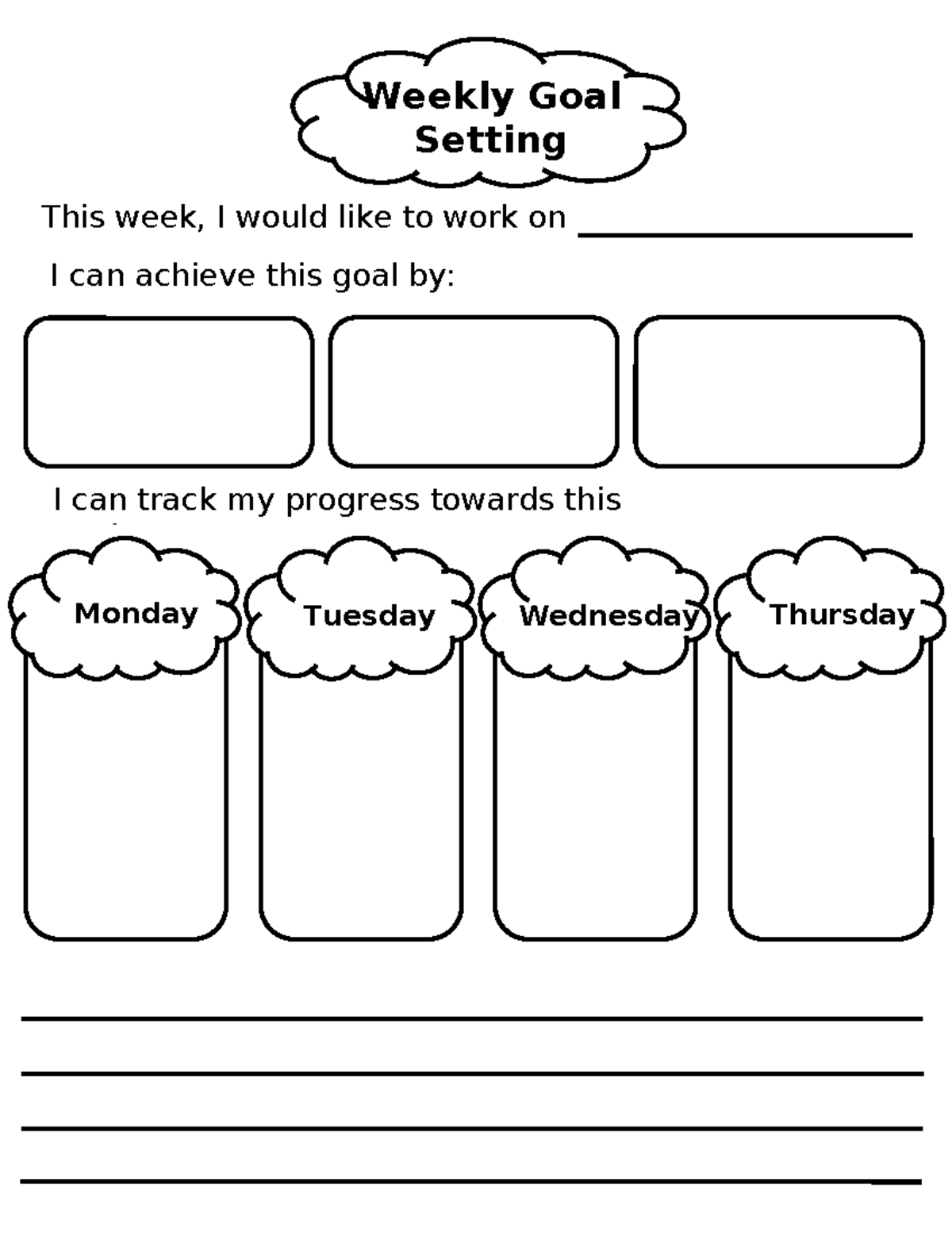 Weekly Goal Setting Editable-1 - ECS-595B - This week, I would like to ...