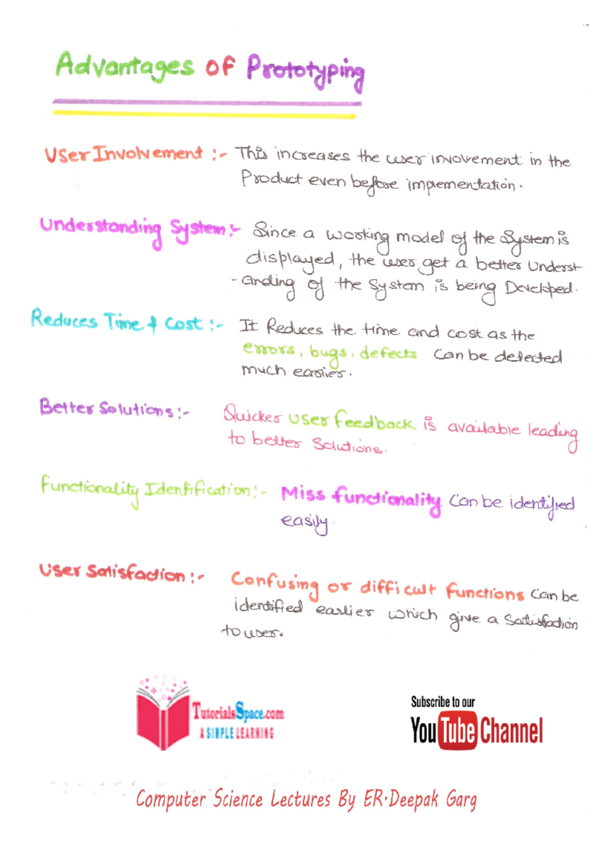 07- Advantages and disadvantages of prototype model - Computer Science ...