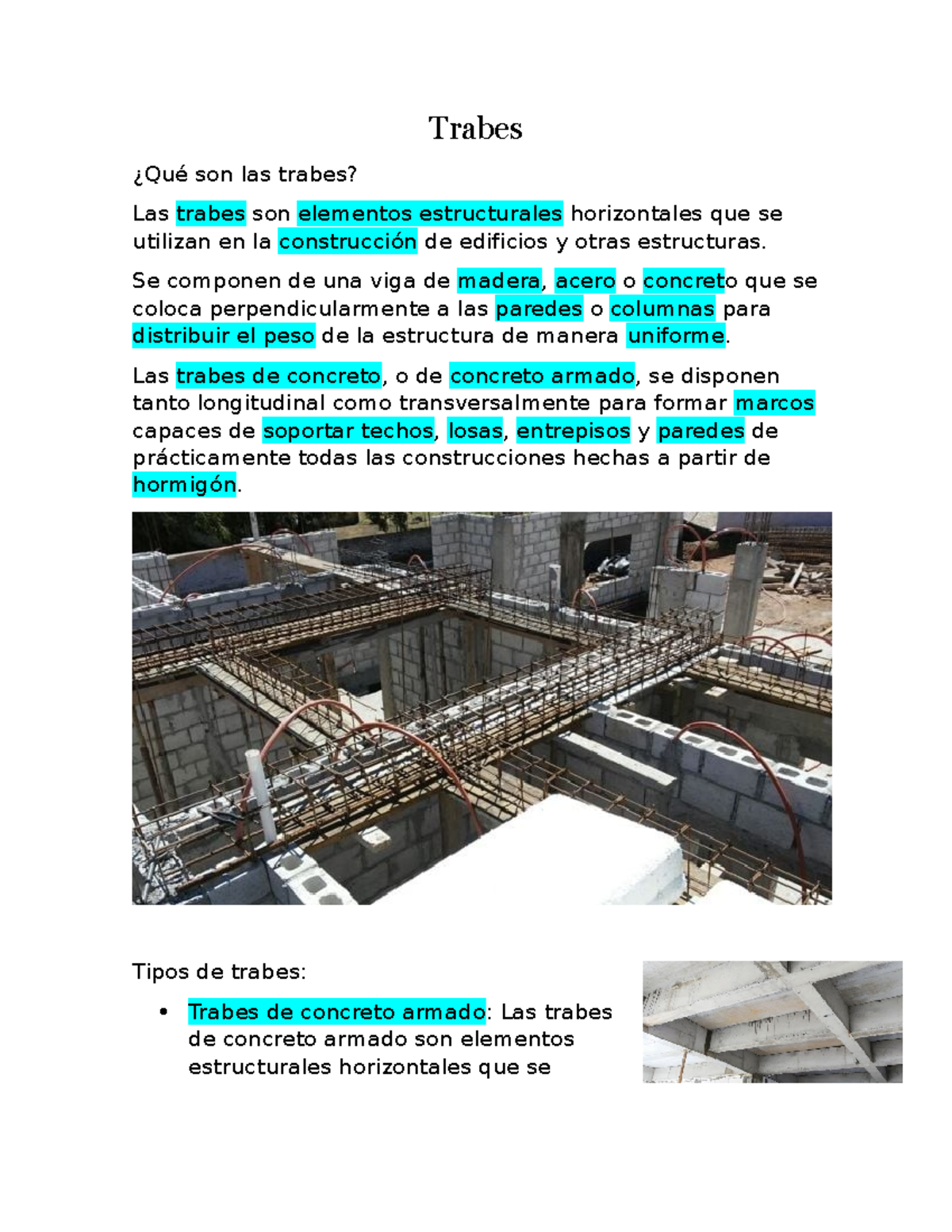 Trabes - Trabes ¿Qué son las trabes? Las trabes son elementos ...