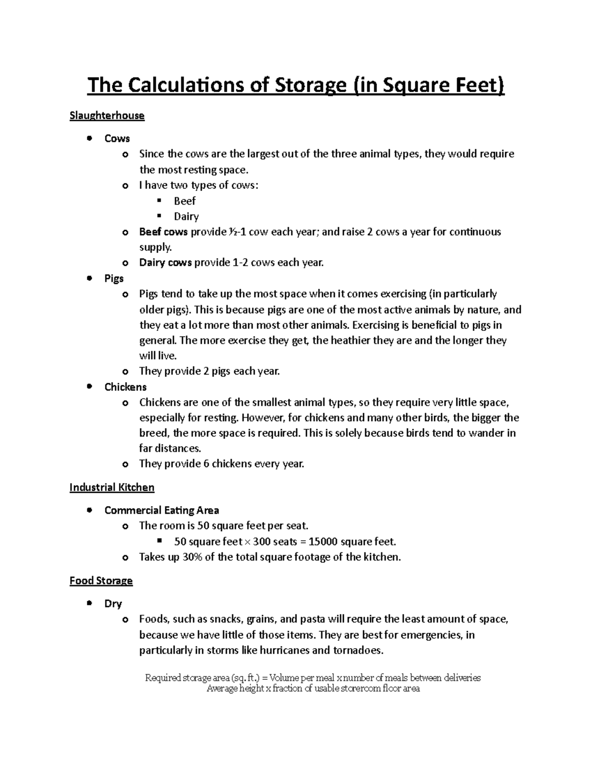 The Calculations of Storage (Onuora) - The Calculations of Storage (in ...