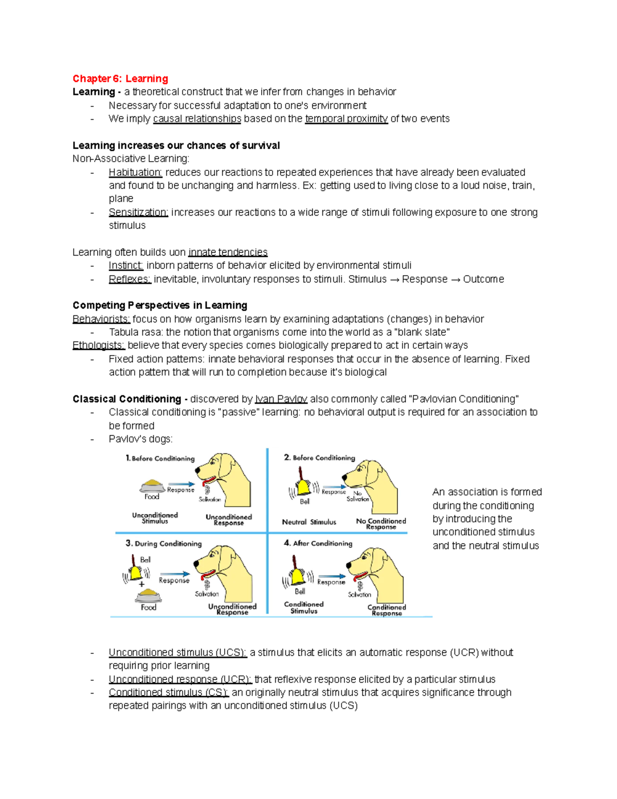 Chapter 6 Learning - Chapter 6: Learning Learning - a theoretical ...