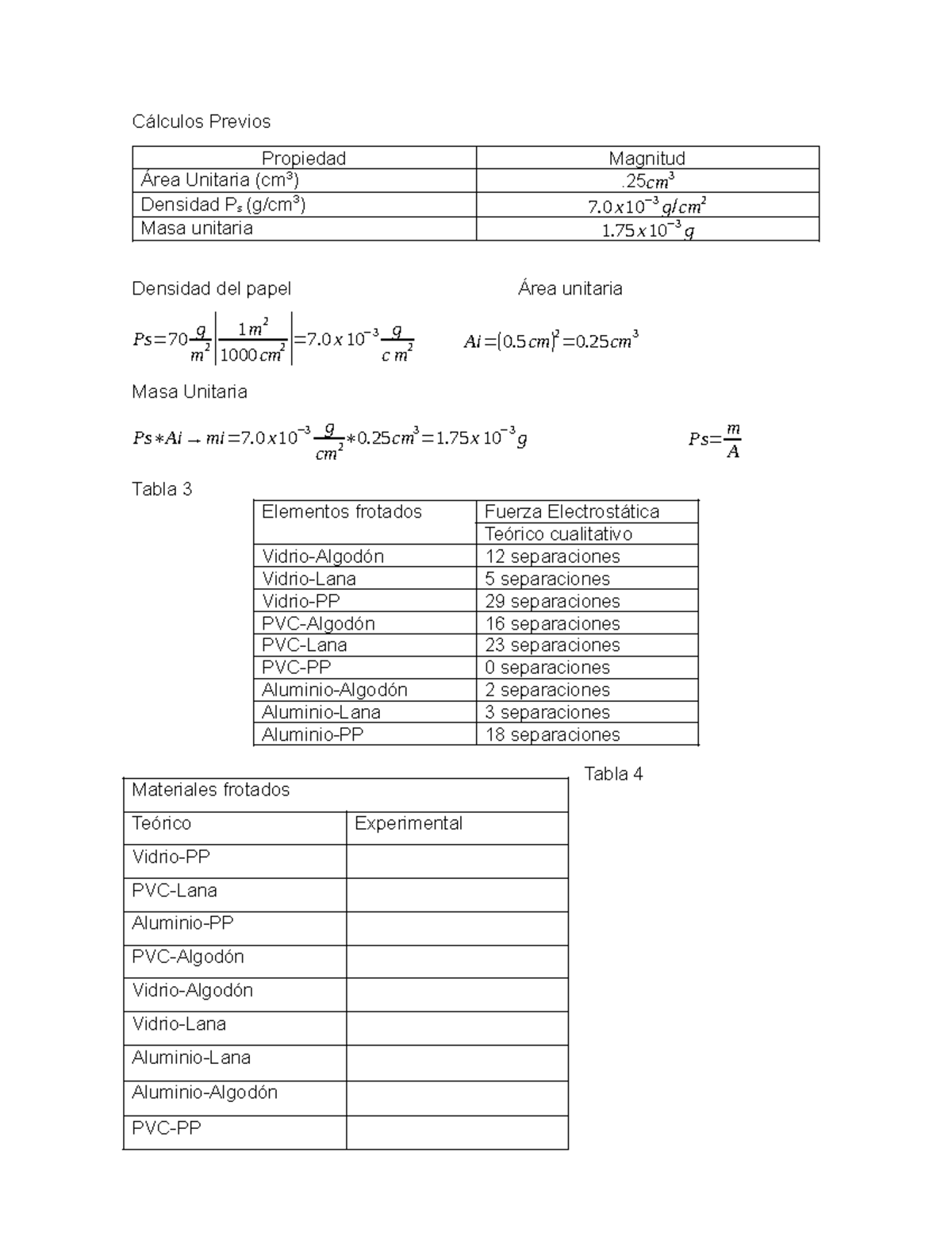 Practicas 158 de - Cálculos Previos Propiedad Magnitud Área Unitaria ...