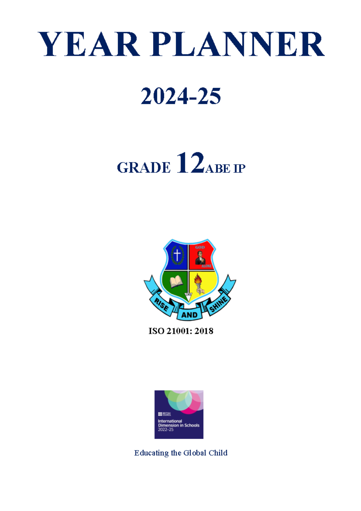 Year Planner 2024 25 Grade 12 ABE IP - YEAR PLANNER 2024 - 25 GRADE 12 ...