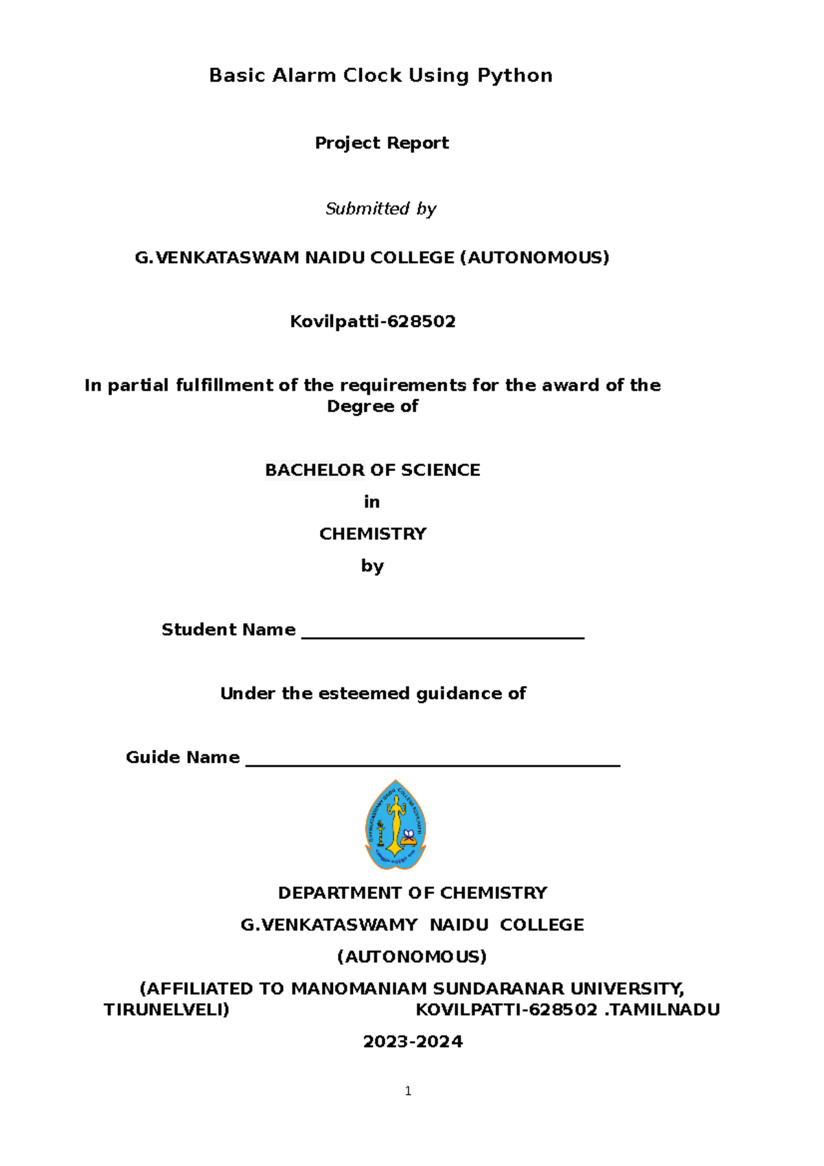 7 Basic Alarm Clock Good Basic Alarm Clock Using Python Project Report Submitted By G Naidu
