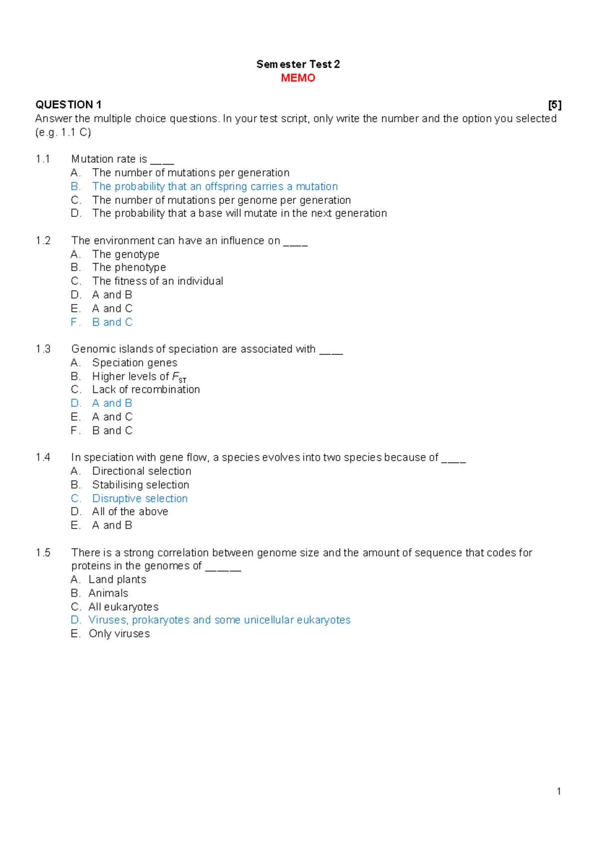 Test 2 April 2019, questions and answers - Semester Test 2 MEMO ...