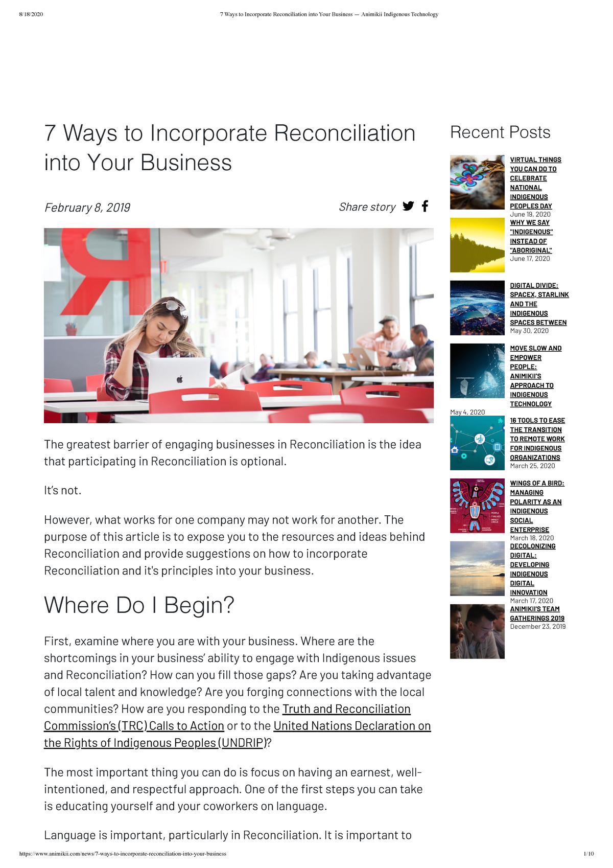 7 Ways to Incorporate Reconciliation into Your Business — Animikii ...