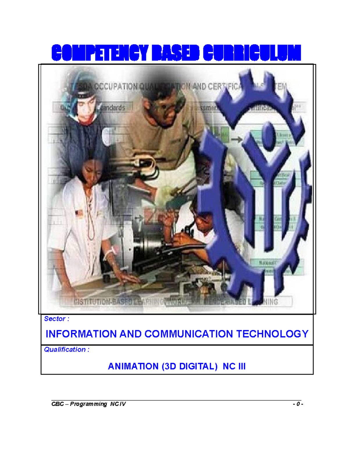 CBC 3D Digital Animation NC III - COMPETENCY BASED CURRICULUM Sector ...