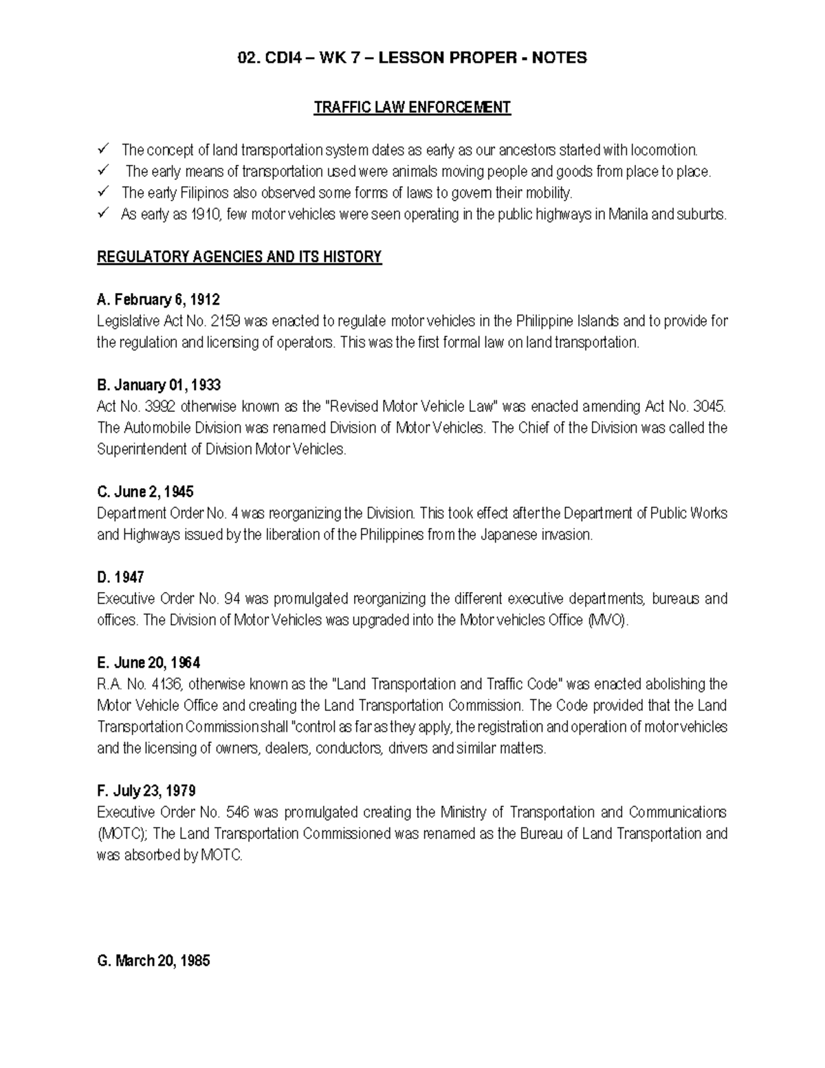 WK 7 Lesson Proper Notes 1 1 - 02. CDI4 – WK 7 – LESSON PROPER - NOTES ...