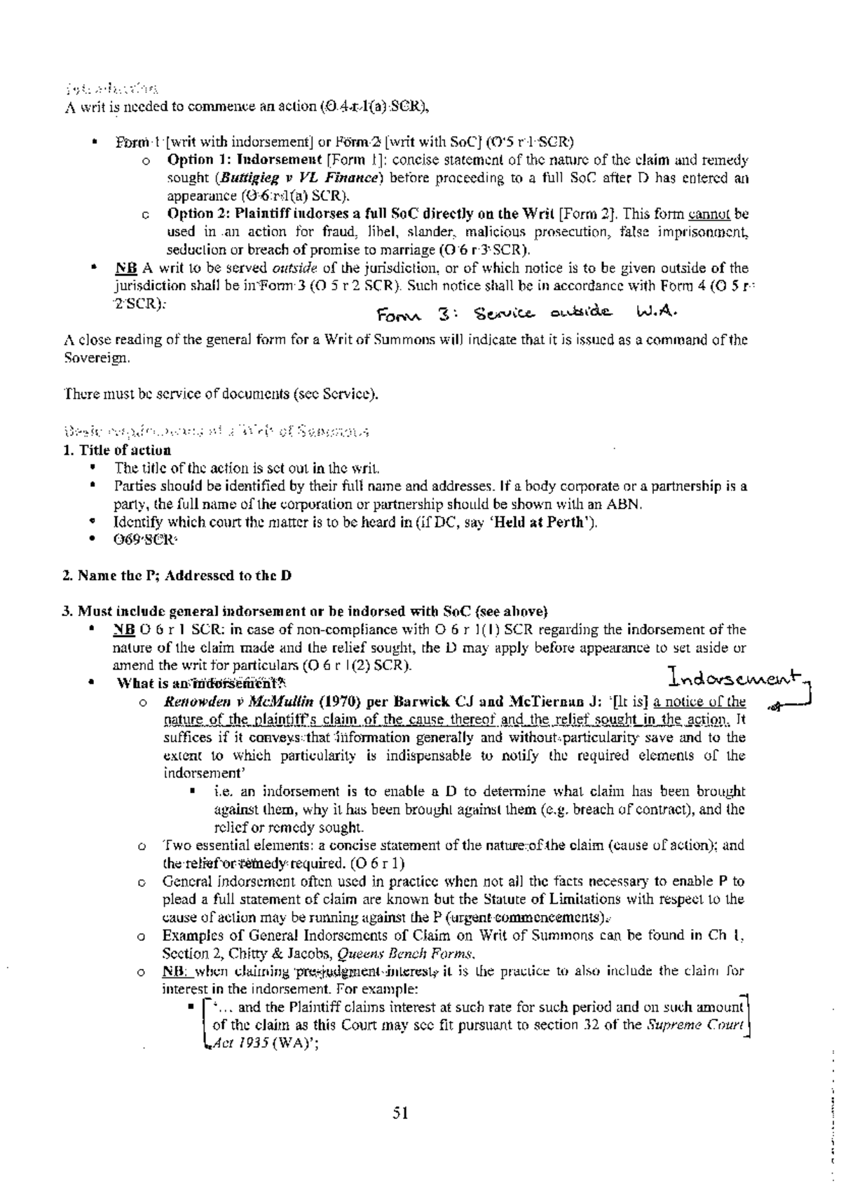 Civ Pro 51 101 - Lecture notes 1-13 - LAWS4001 - Studocu