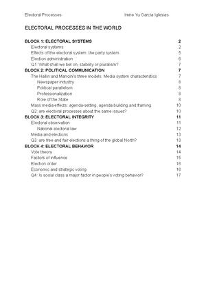Electoral Processes of the World: E- Voting - ELECTORAL PROCESSES OF ...