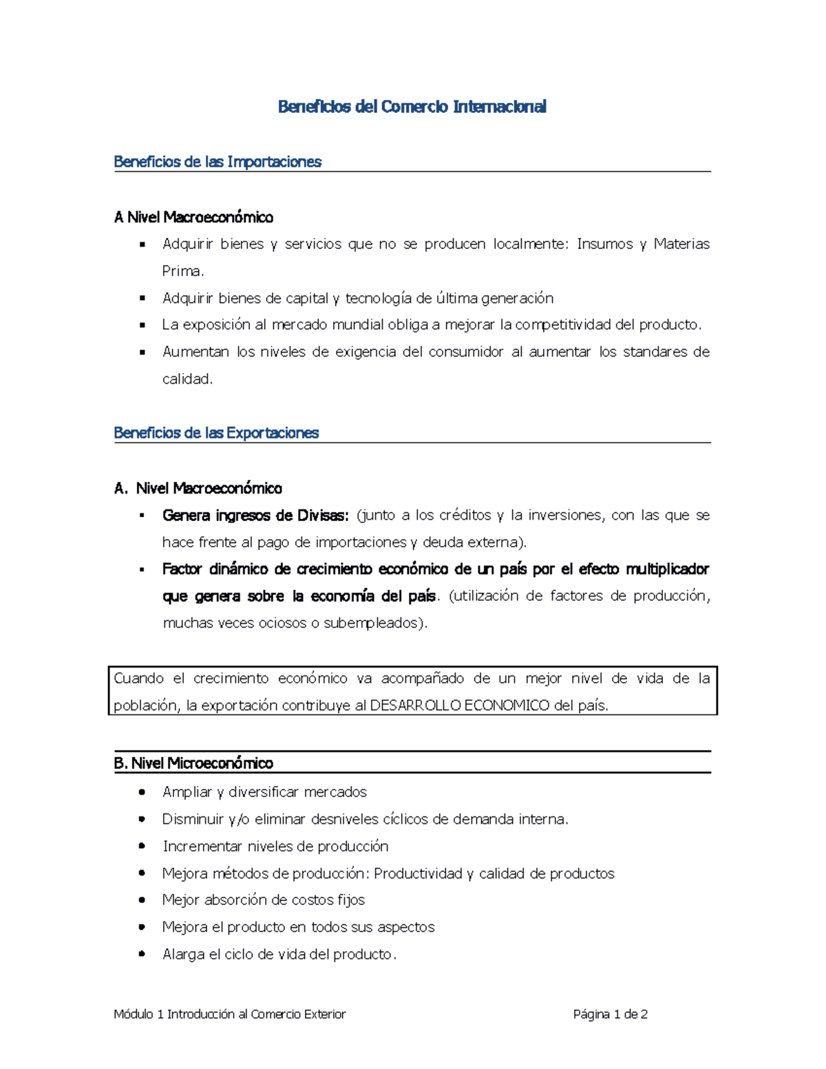 5. Beneficios del Comercio Exterior - Beneficios del Comercio Internacional Beneficios de las ...