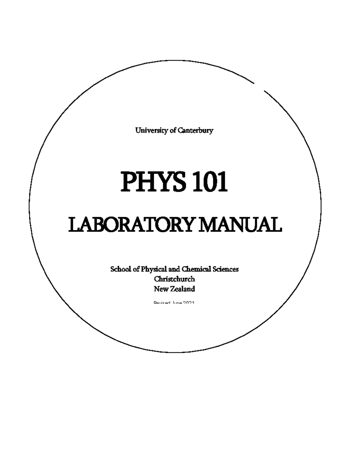 PHYS101 LAB Manual - Engineering Physics A: Mechanics, Waves ...