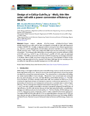 DFT calculation - Materials Research Express PAPER Comprehensive study ...