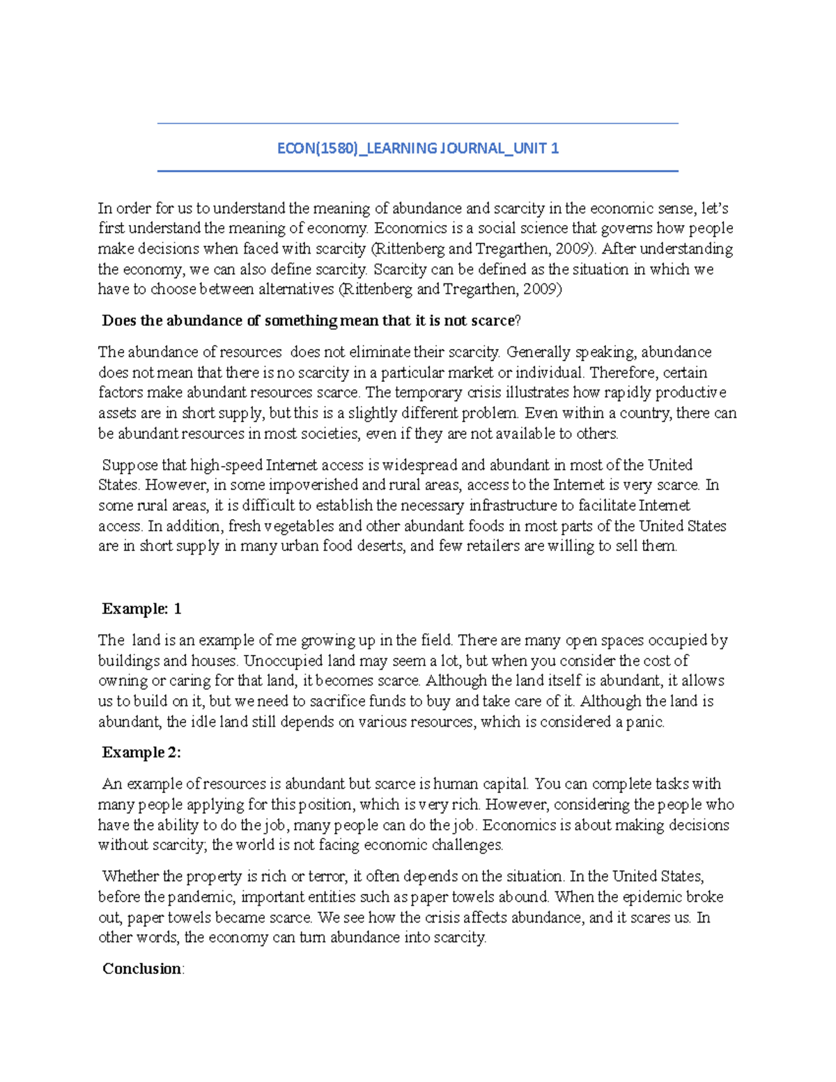 ECON1580 (1) LJ - University of the People, California assignment for ...