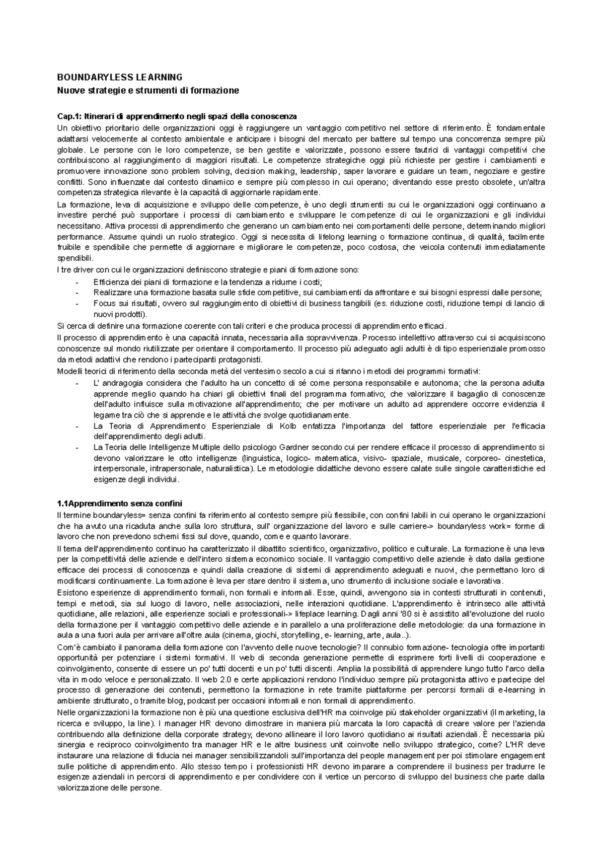 Boundaryless Learning - BOUNDARYLESS LEARNING Nuove strategie e ...