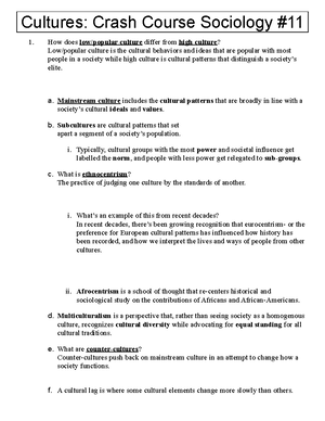 Crash Course Sociology 2 Major Sociological Paradigms 4 - Major ...