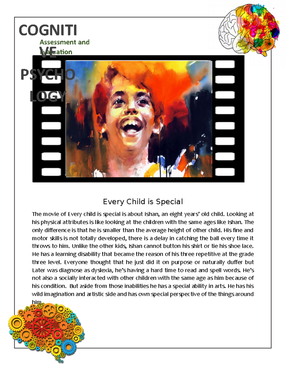 Everychild is Special Summary of CHild Development - The movie of Every ...