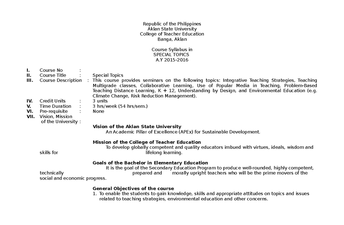Toaz - ghghf - Republic of the Philippines Aklan State University ...