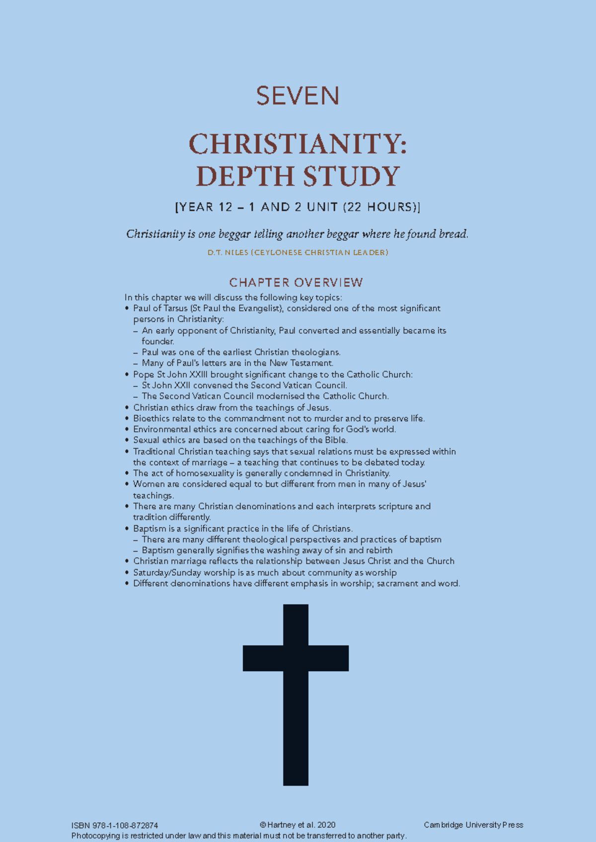 So R4ed Ch07 - Christianity study notes - SEVEN CHRISTIANITY: DEPTH ...