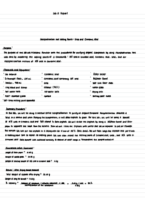 CHEM 121 Lab Manual The whole assignments - Laboratory Manual for CHEM ...