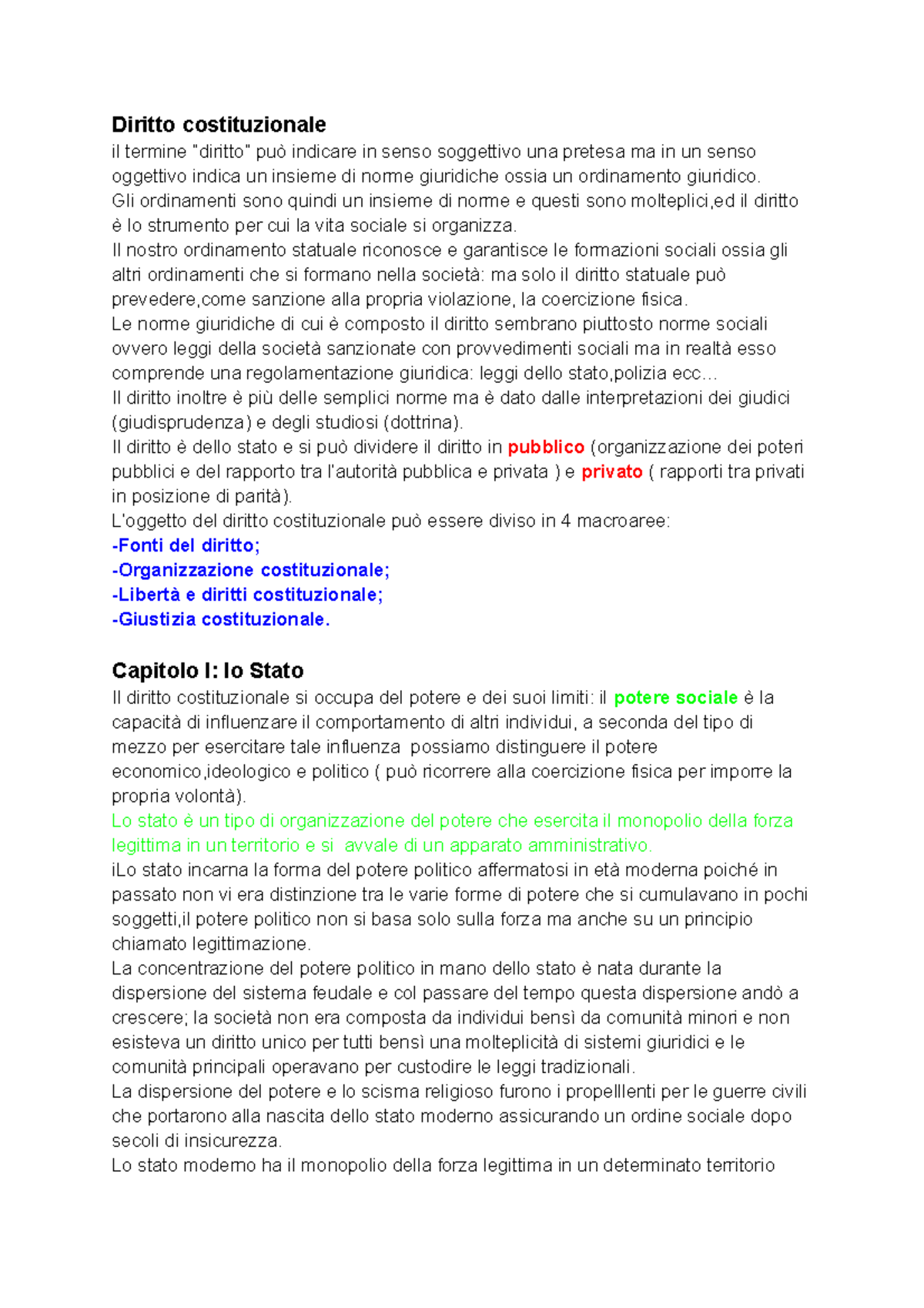 Diritto costituzionale - Gli ordinamenti sono quindi un insieme di ...