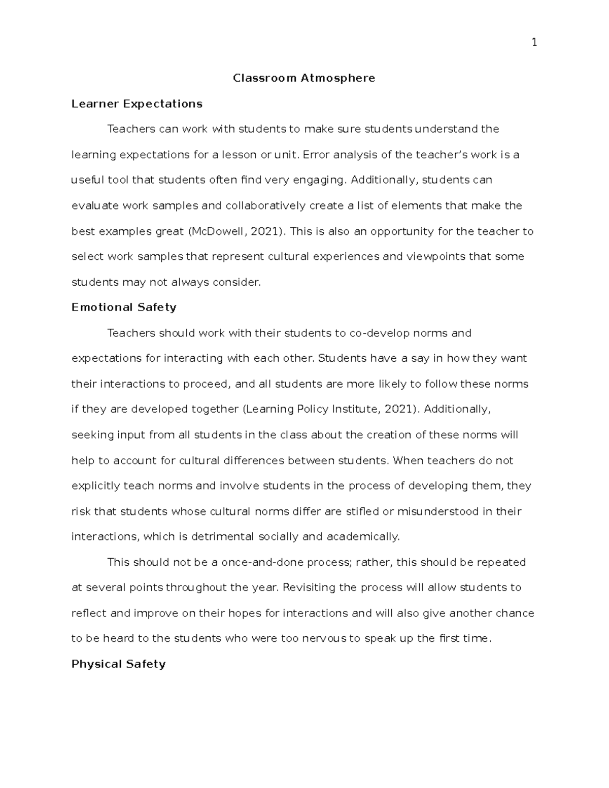 D186 Task 1 - A successfully passed Task 1 for Learning as a Science ...