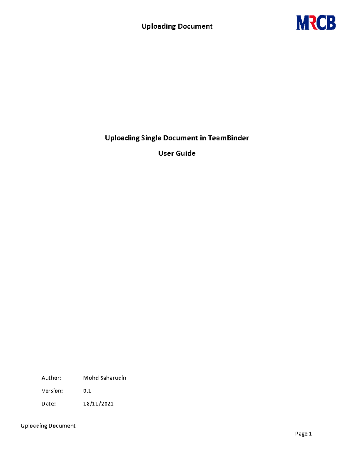 Guidelines for Upload Single Document - Uploading Document Uploading ...