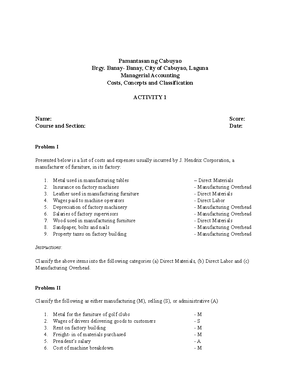 Basic Accounting Problems - BASIC ACCOUNTING GUIDE QUESTIONS AND ...