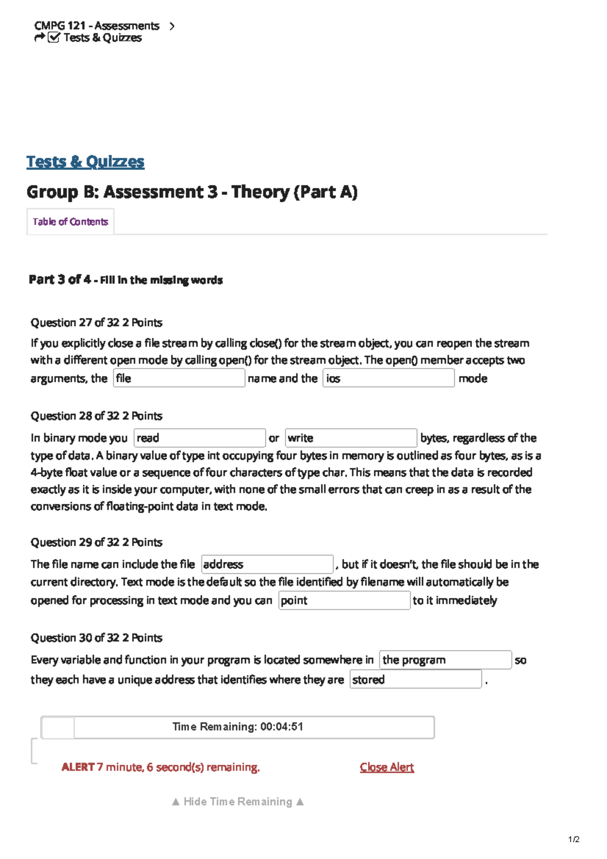CMPG 121 - Assessments Tests & Quizzes 3 - 1/ CMPG 121 - Assessments ...