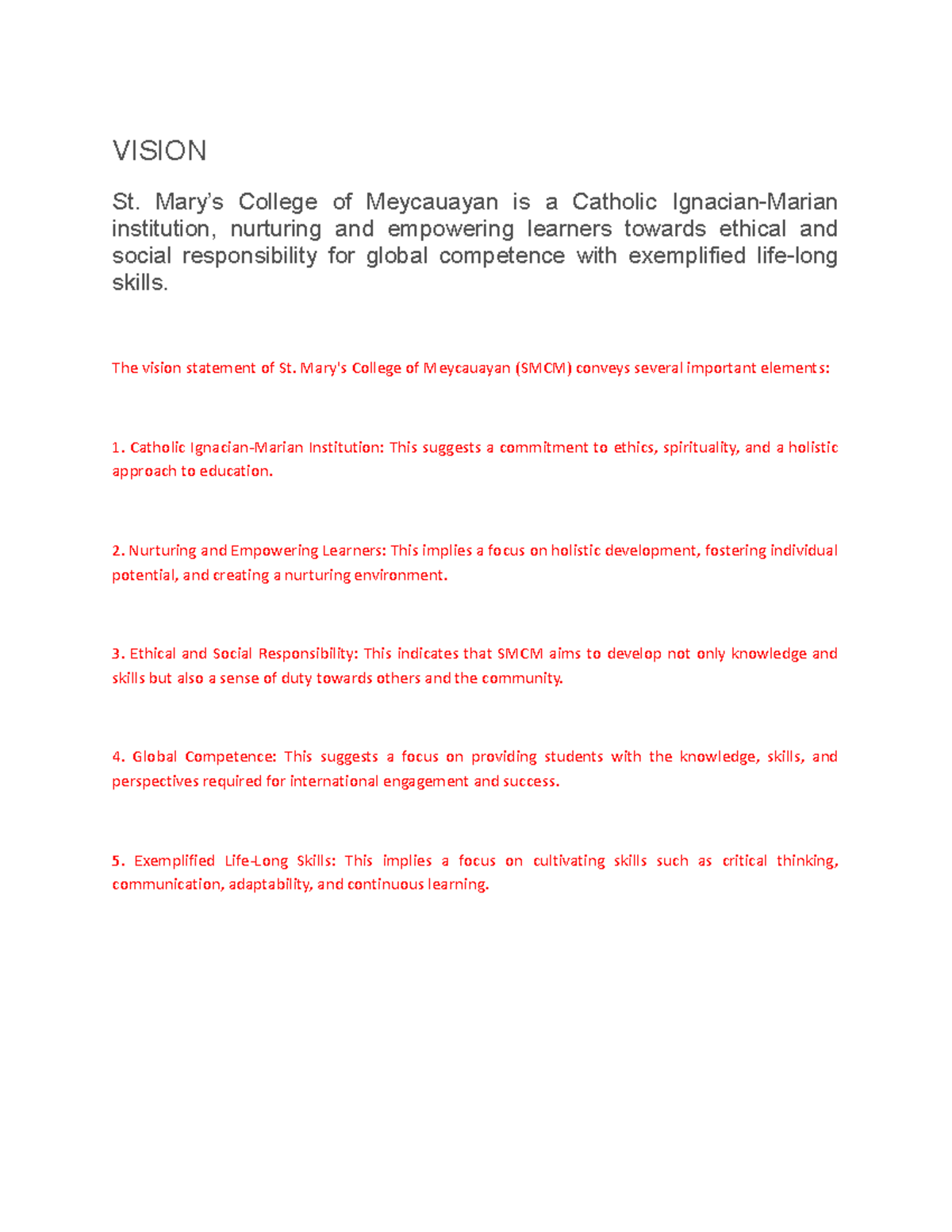 Inbound 4902330669258378765 - VISION St. Mary’s College of Meycauayan ...