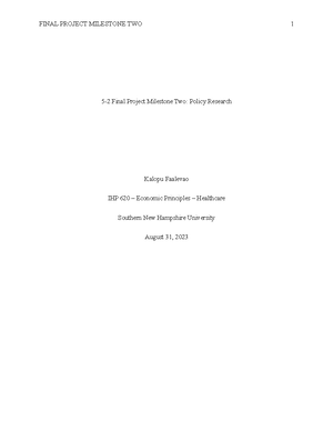 IHP 630 Module two project preparation - 2-2 Project Preparation Kalopu ...