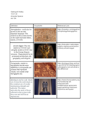 D1 prehistoric - Discussion Notes - Cave paintings are one of the ...