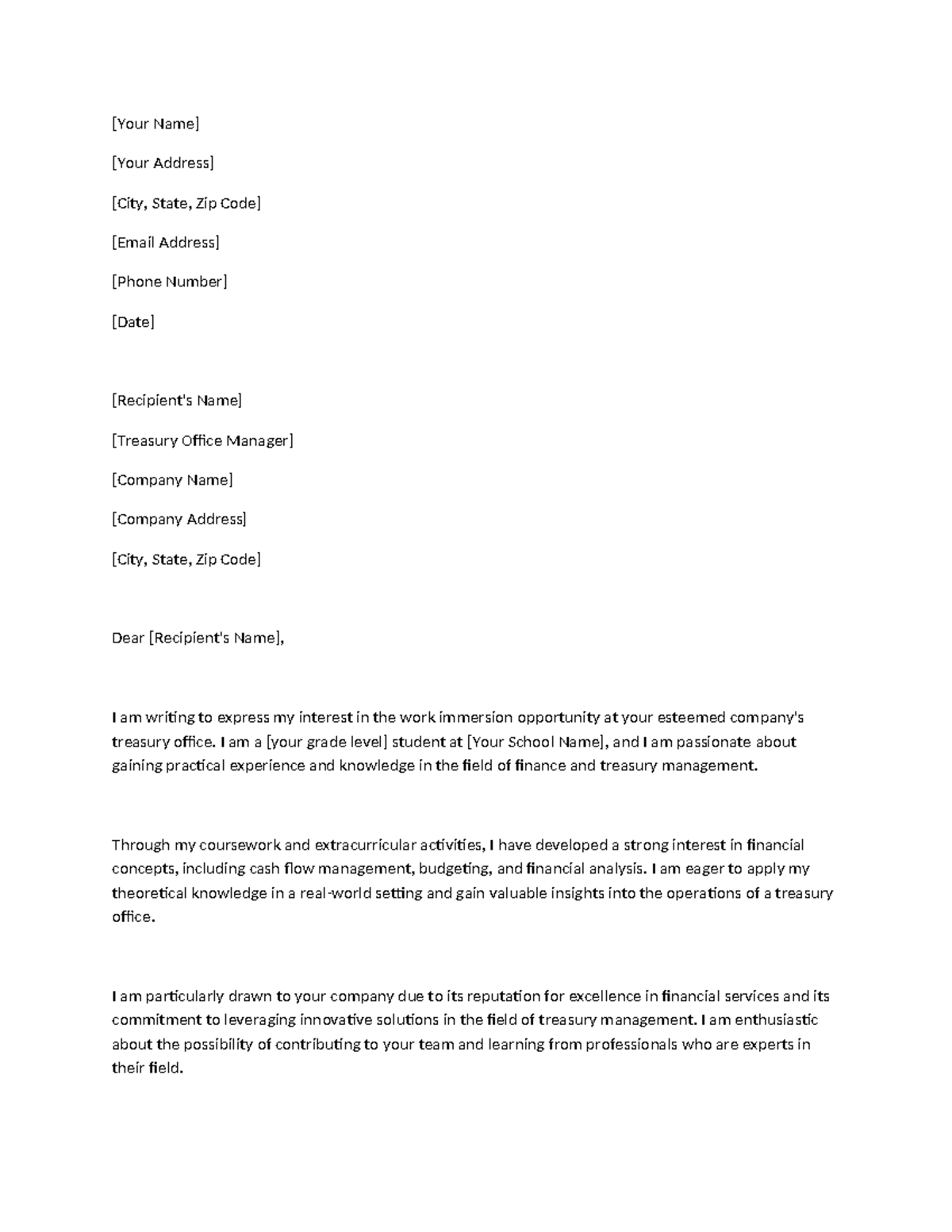 Apply - essay example - [Your Name] [Your Address] [City, State, Zip ...